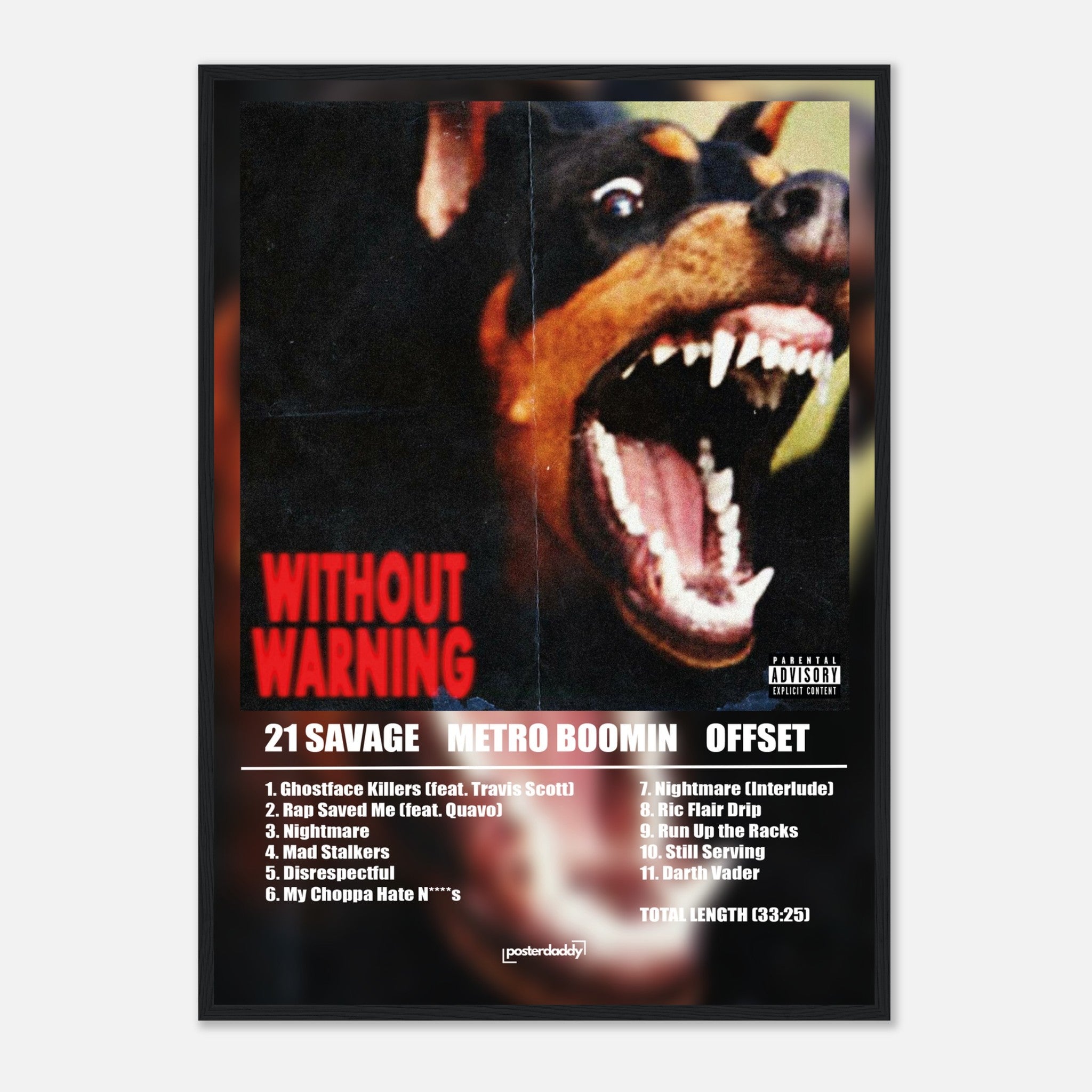 „Without Warning“ Album Poster – Posterdaddy