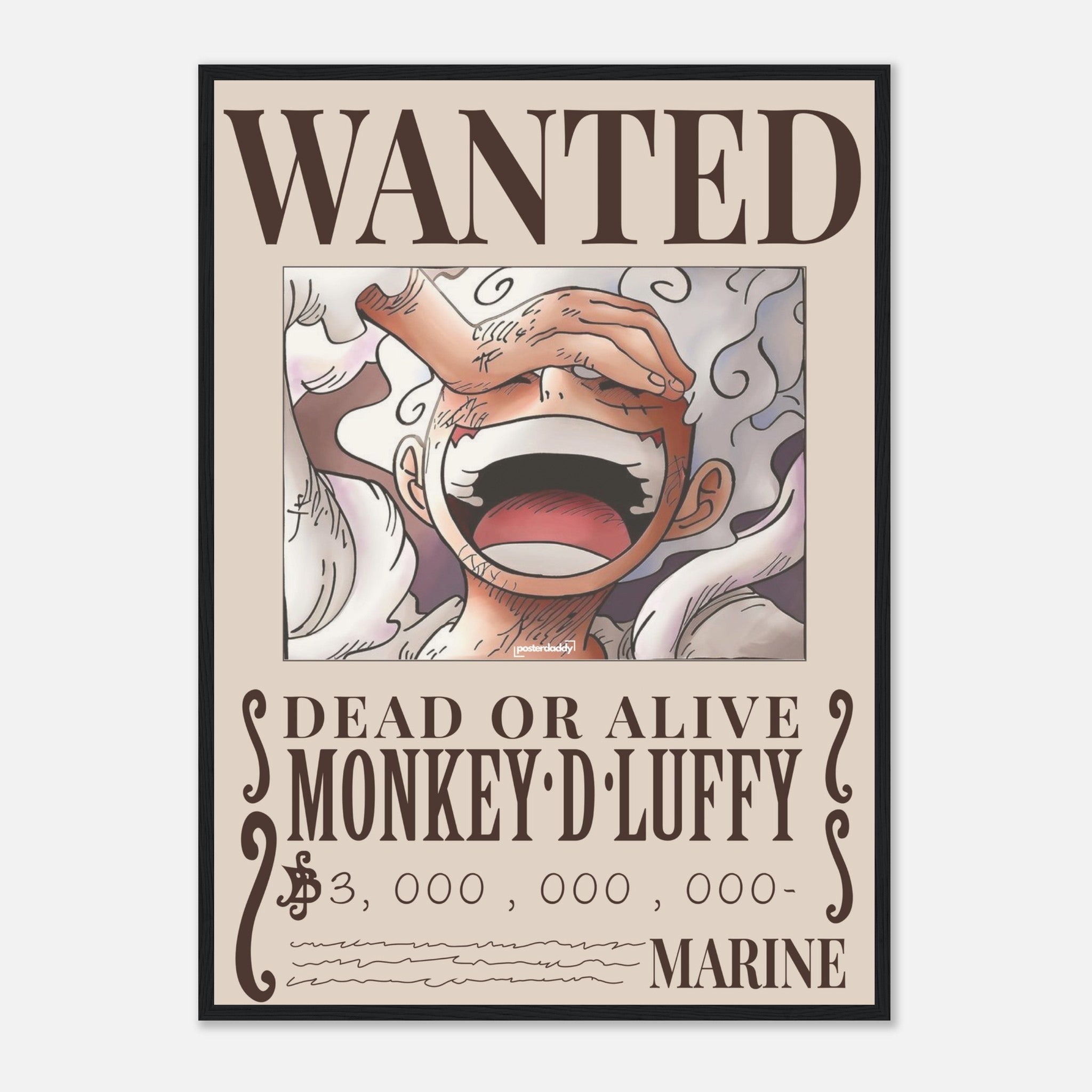 „WANTED“ Monkey D Luffy Poster – Posterdaddy